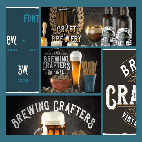 Beer Font: Brewing Crafters Vintage Font - MasterBundles