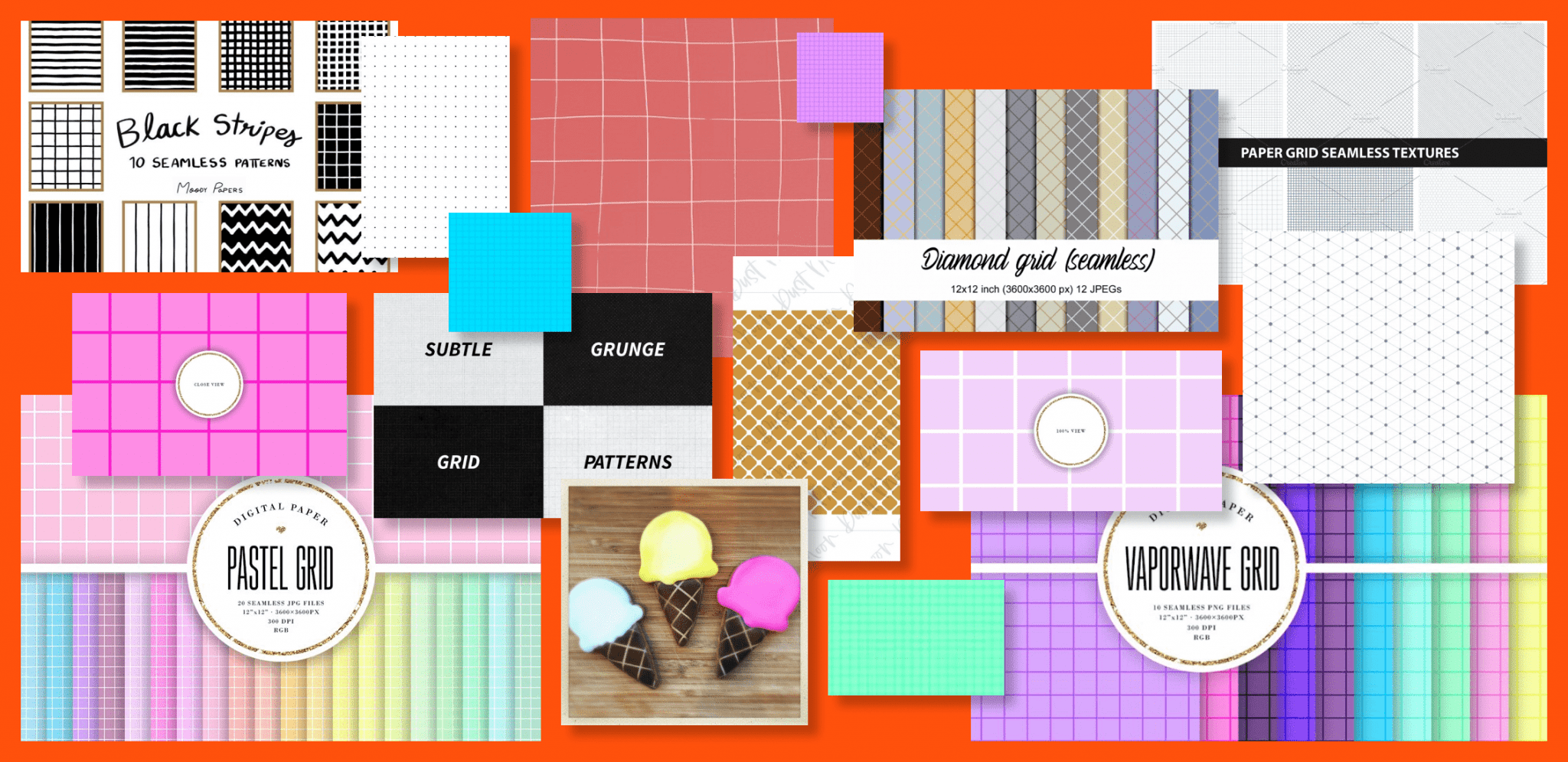 Yellow Gingham Patterns | Master Bundles