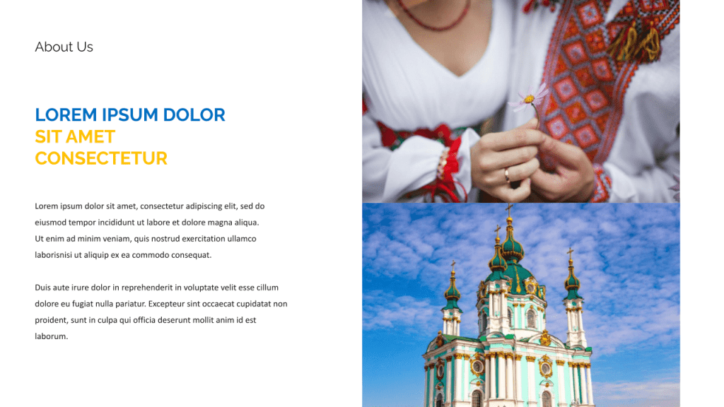 Ukrainian Patriotism PowerPoint Presentation Template