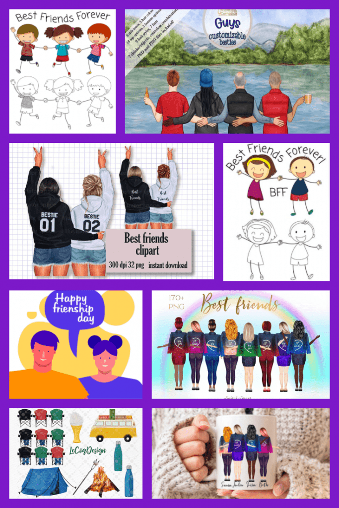 25+ Best Friends Clipart in 2021: Free and Premium Cliparts