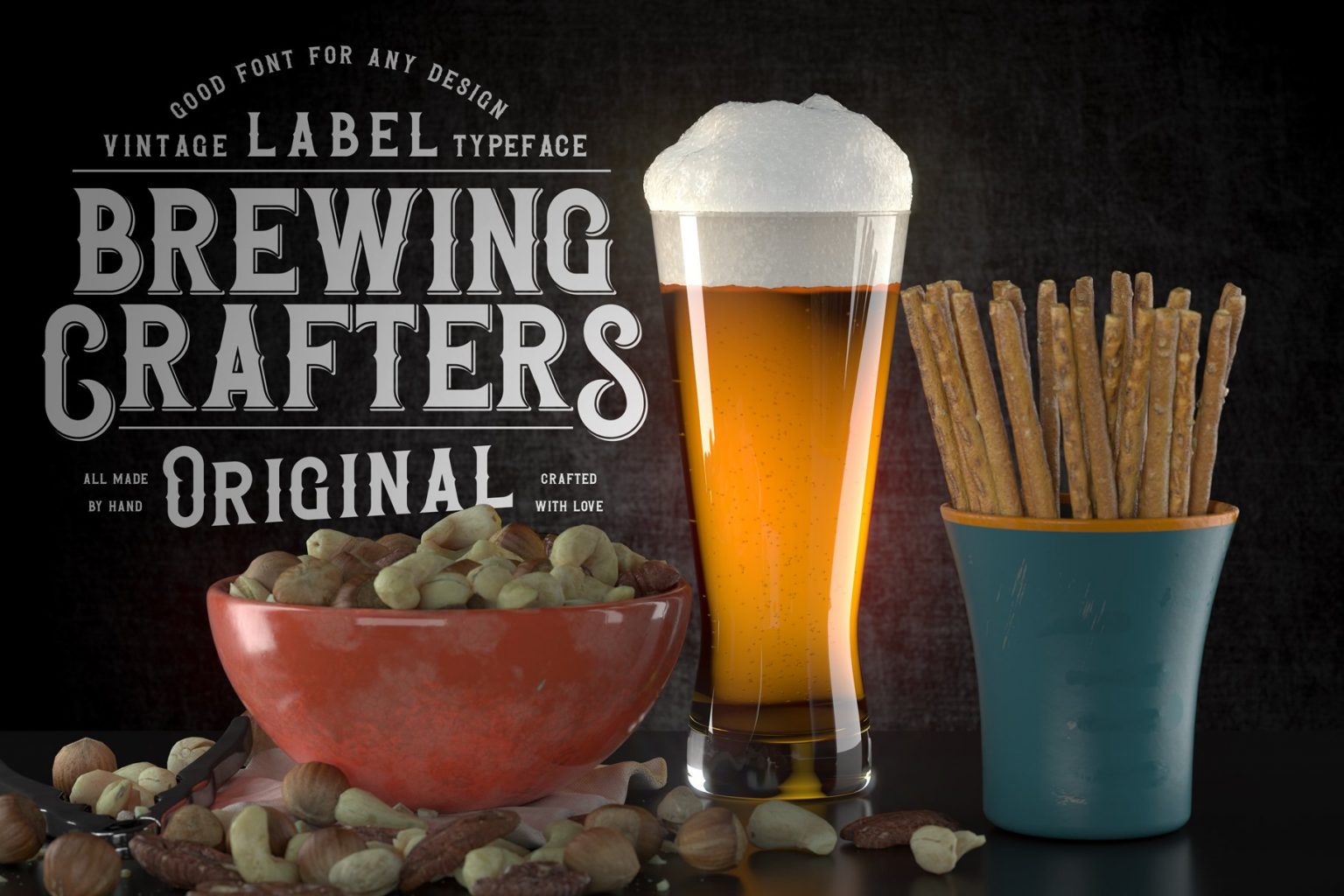 Beer Font: Brewing Crafters Vintage Font - MasterBundles