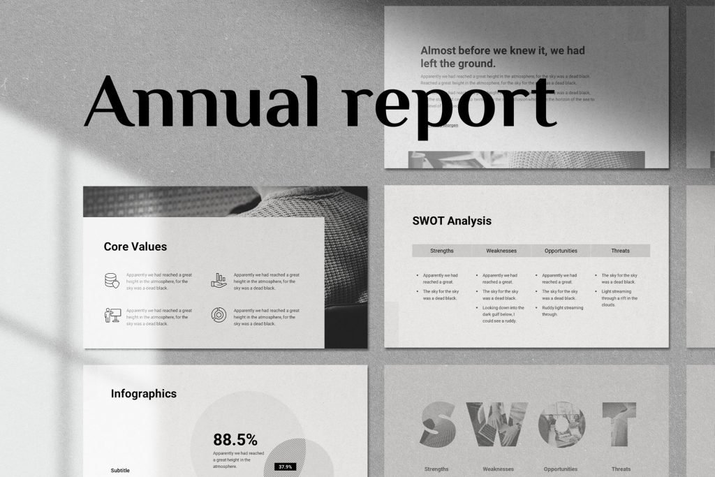 Annual Report - Animated Template - Master Bundles