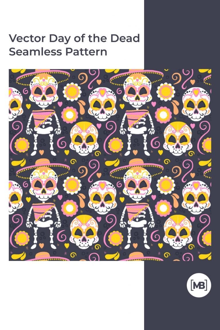 10 Best Sugar Skull Pattern Images for 2021: Free and Premium