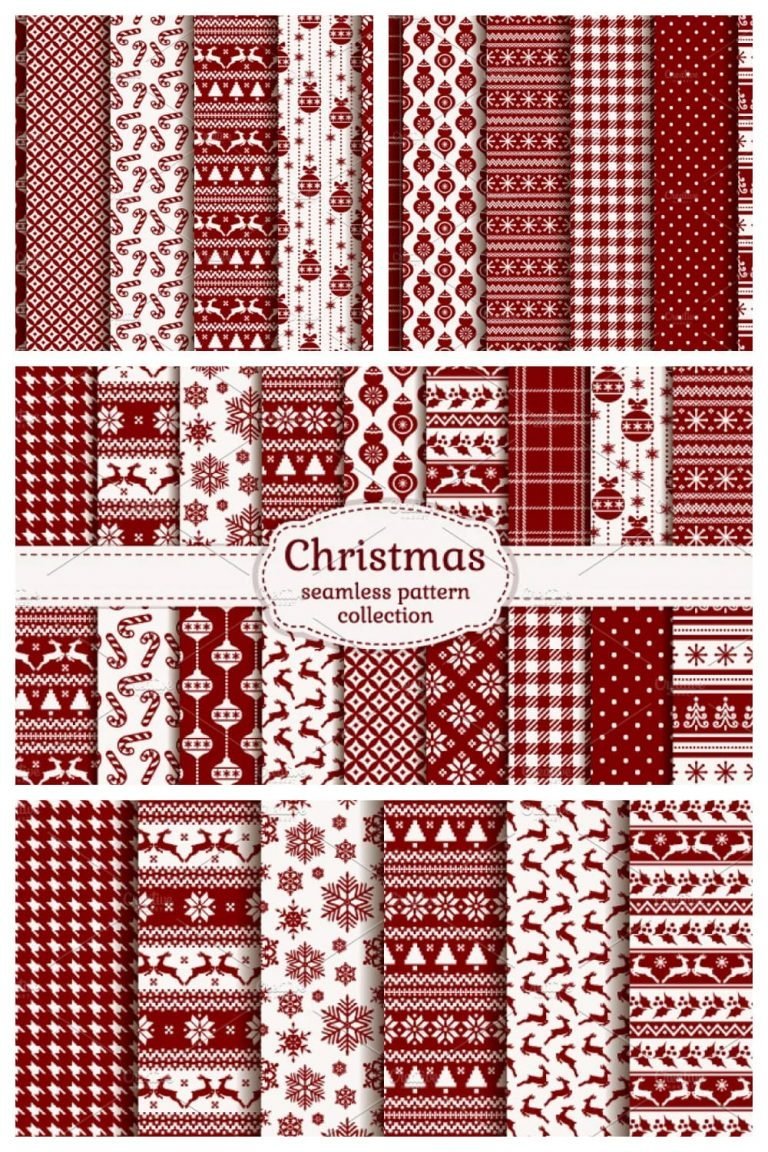 10 Best Christmas Pattern Images for 2021: Free and Premium