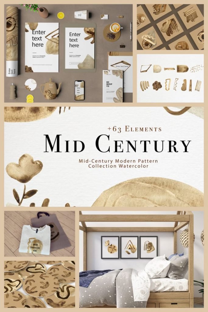 10 Best Mid Century Modern Pattern Images for 2021: Free and Premium