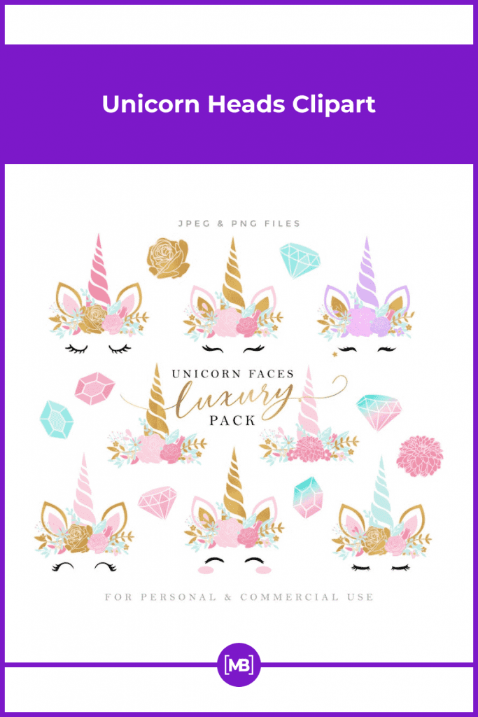 45+ Best Unicorn Clipart Elements in 2021: For those who Believe in ...