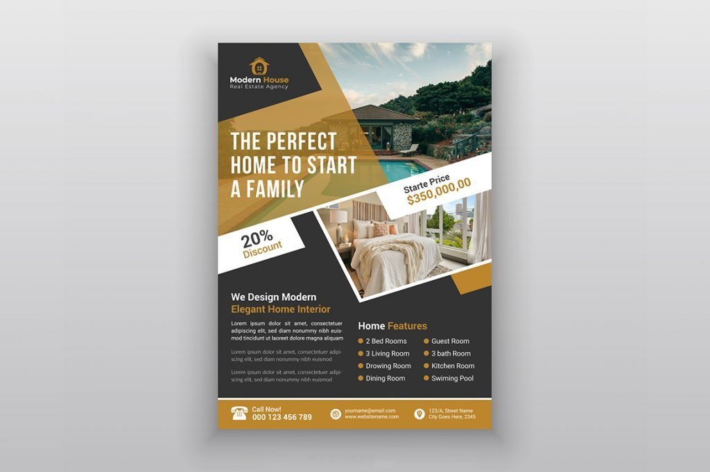 Real Estate Agency Flayer - MasterBundles