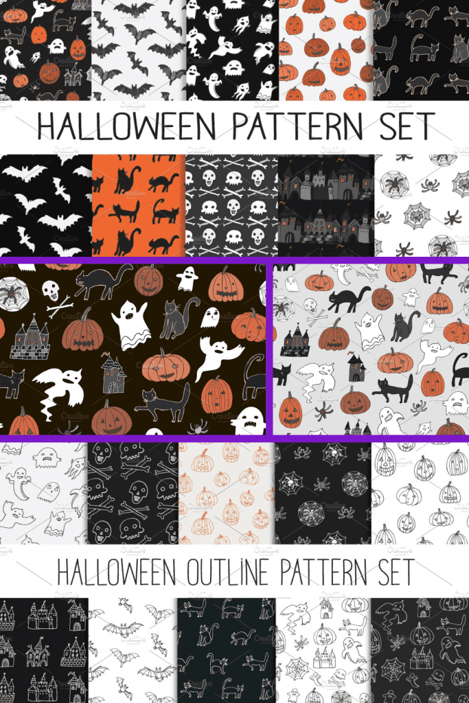 50+ Inspiring Halloween Patterns: Free and Premium