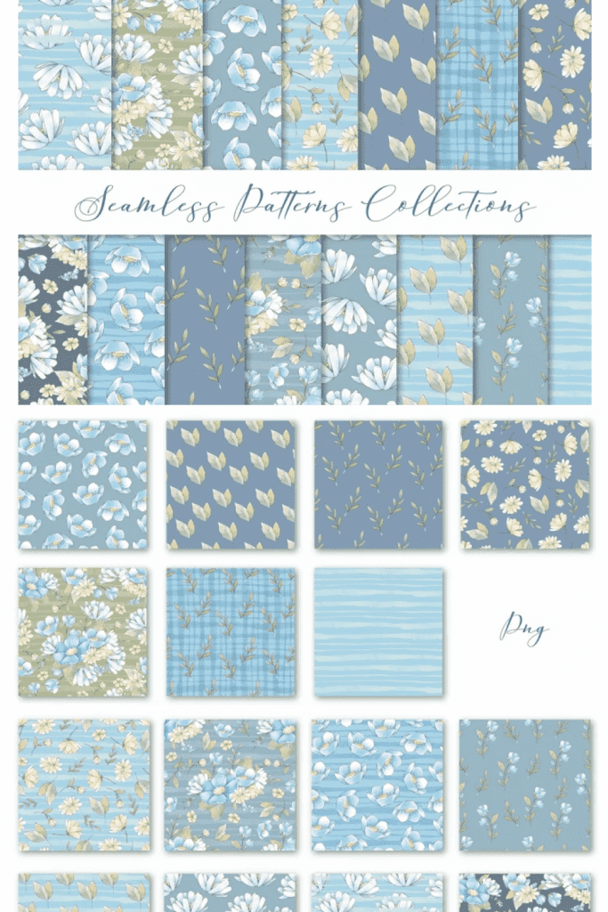 10 Best Blue Floral Pattern Images for 2021: Free and Premium