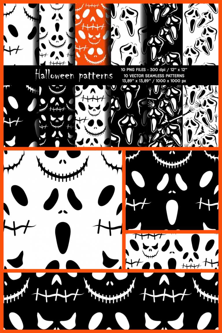 40+ Best Halloween Patterns 2021 - MasterBundles
