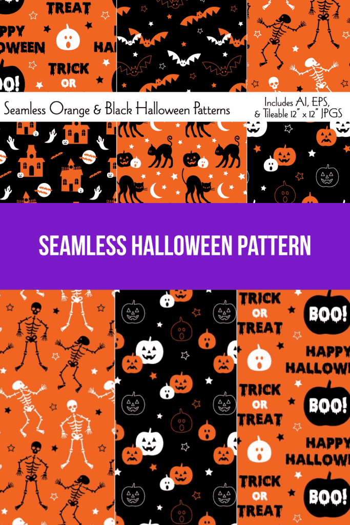 50+ Inspiring Halloween Patterns: Free and Premium