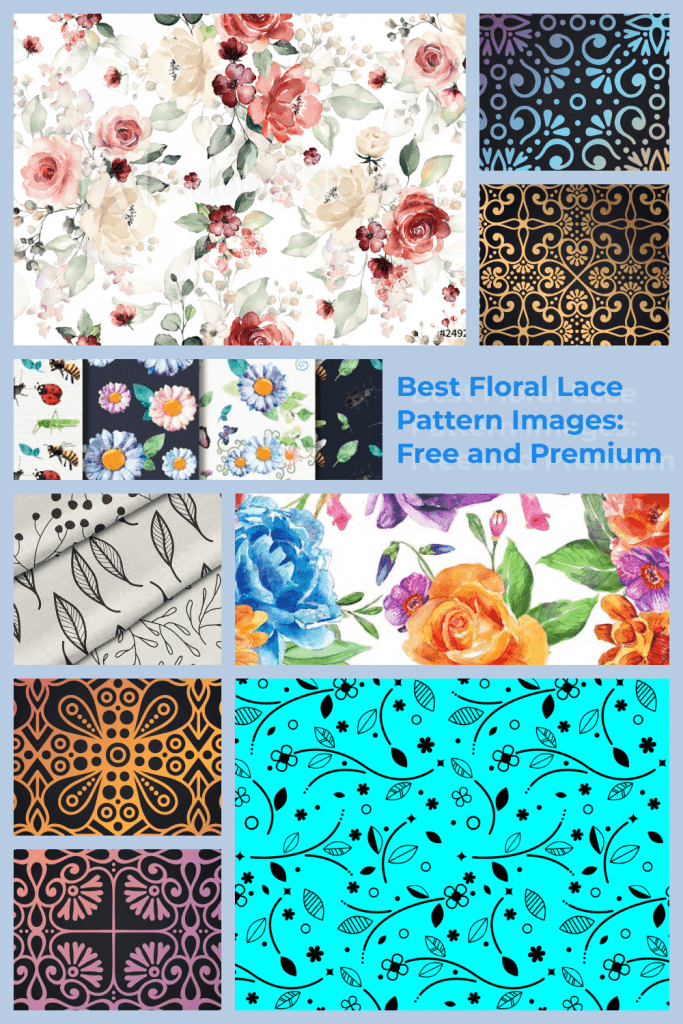 15 Best Floral Lace Pattern Images for 2021: Free and Premium