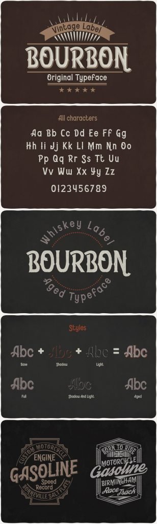 Bourbon Typeface - MasterBundles