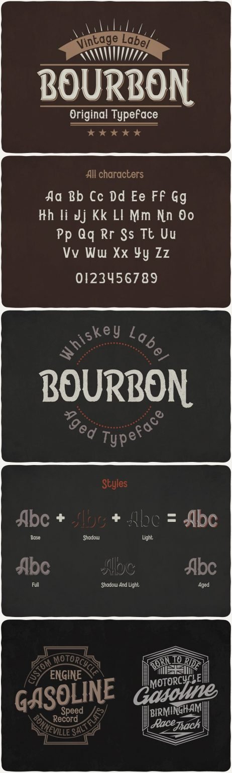 Bourbon Typeface - MasterBundles