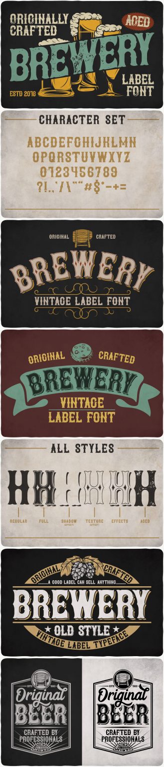 Brewery Typeface - MasterBundles