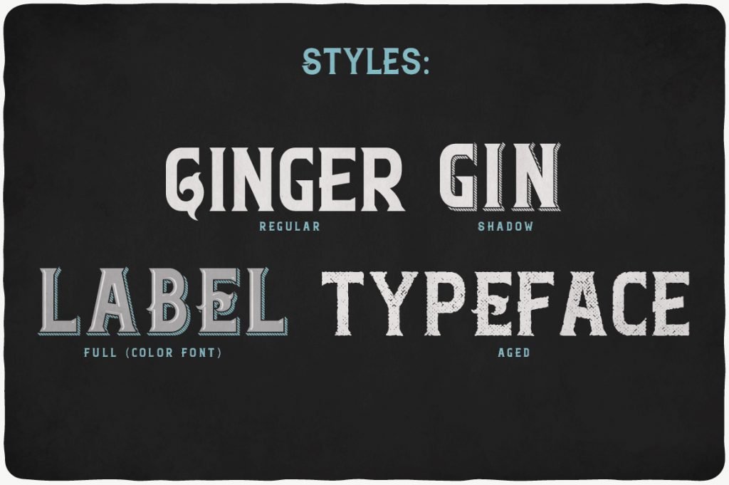 Ginger Gin Typeface - MasterBundles