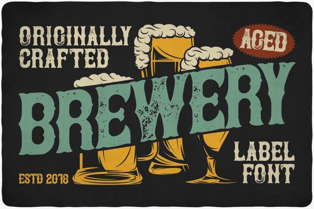 Brewery Typeface - MasterBundles