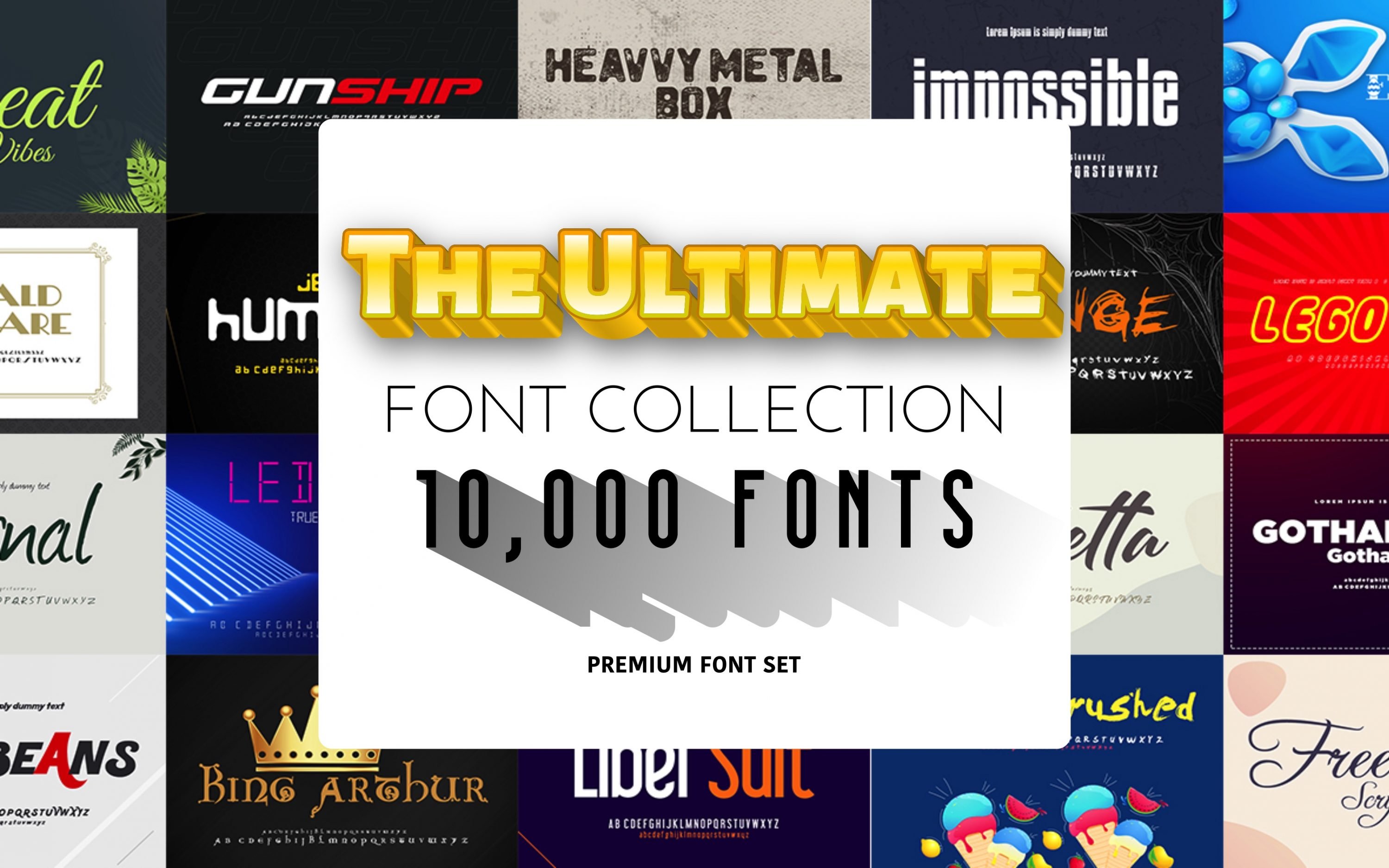The Ultimate Font Collection: 10,000 Premium Fonts – MasterBundles