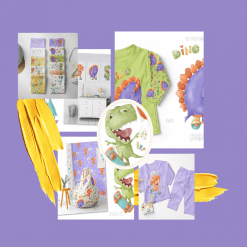 Dino Boys Clip Art Set - MasterBundles