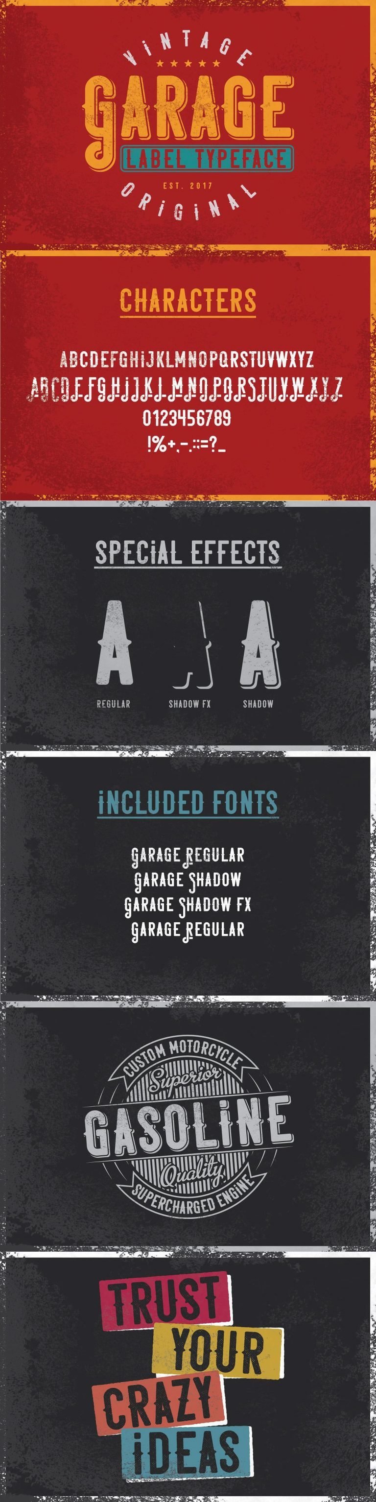 Garage Typeface - MasterBundles