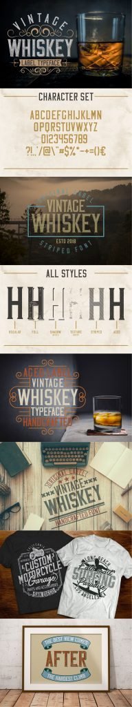 Vintage Whiskey Typeface - MasterBundles