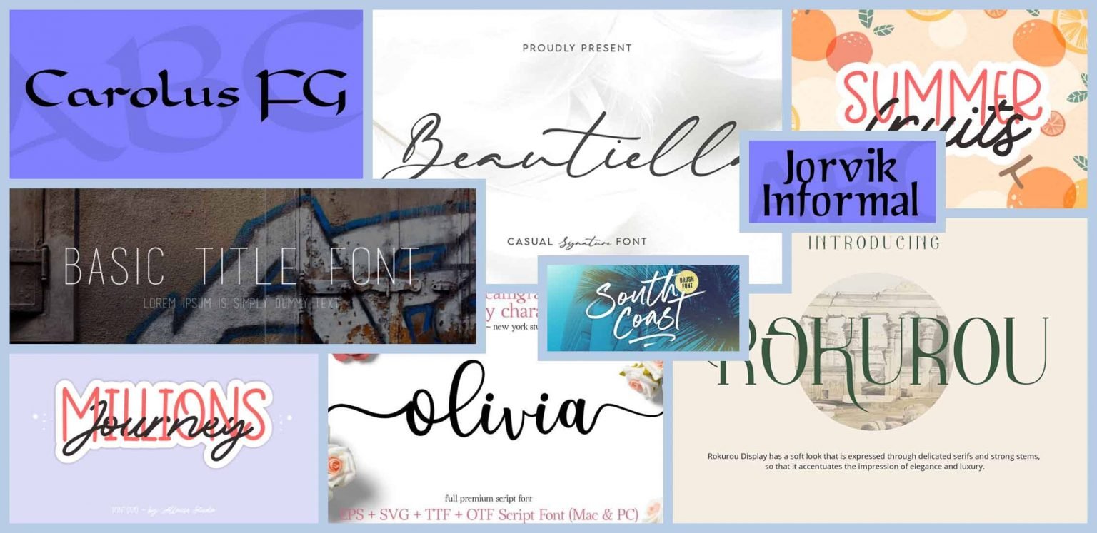 93+ Best Brush Script Fonts (2022) - MasterBundles