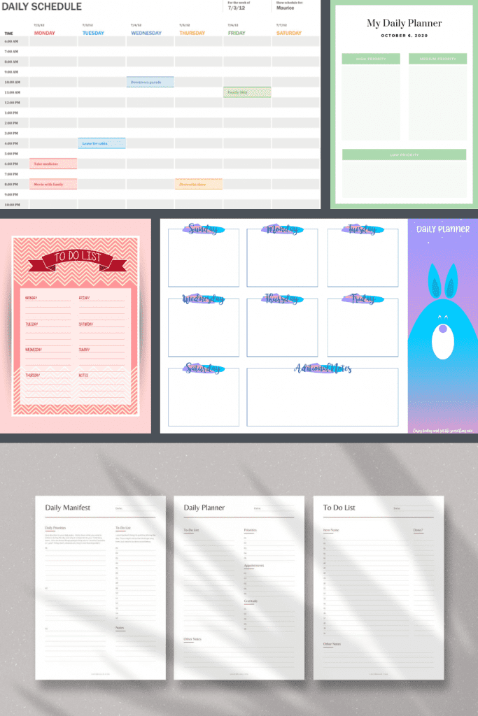 10+ Best Daily Planner Templates for 2021: Free and Premium