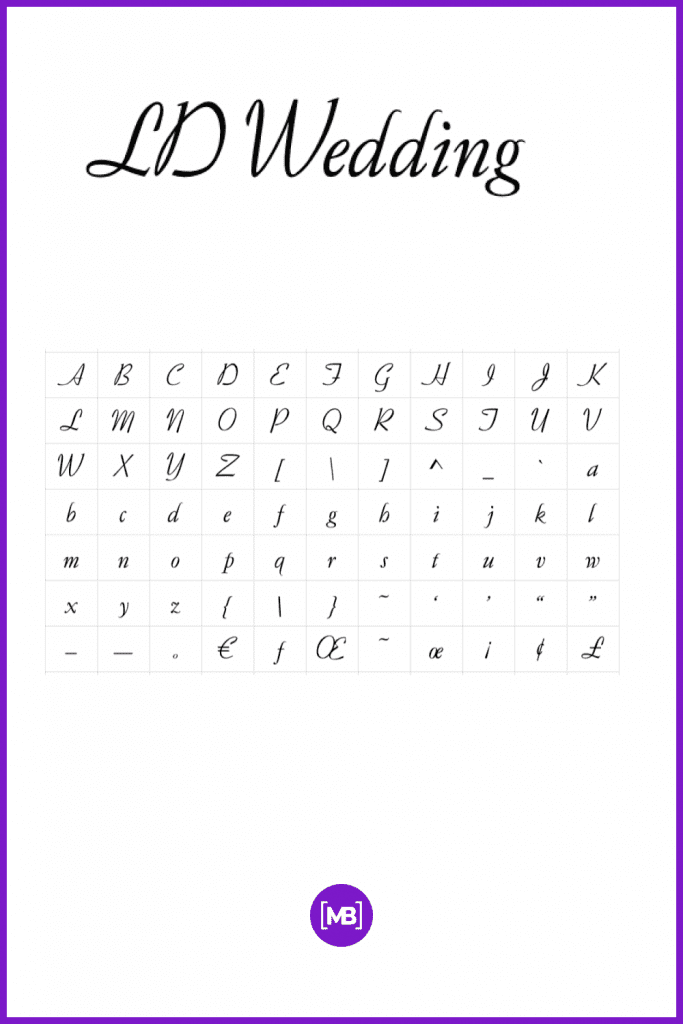 35 + Best Fonts for Wedding Invitations. Best Free and Premium Fonts