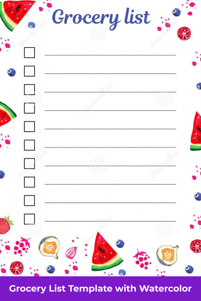 20+ Best Grocery List Templates for 2021: Free and Premium Templates