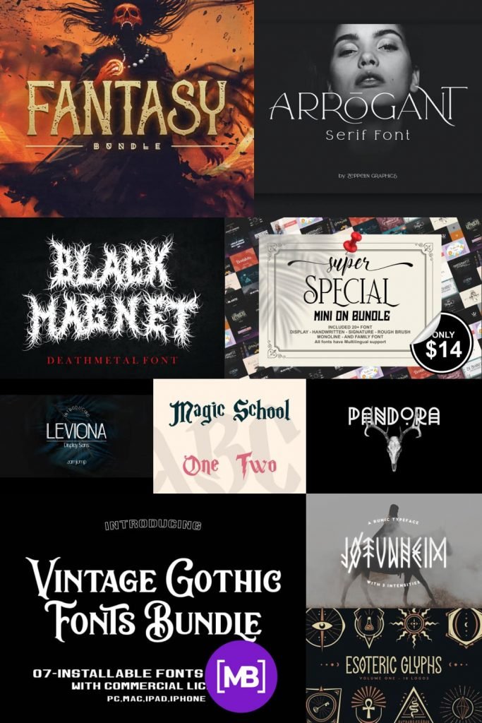 10+ Best Fantasy Fonts for 2021: Free and Premium—MasterBundles