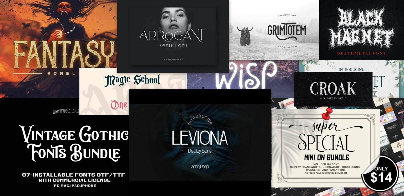 10+ Best Fantasy Fonts for 2021: Free and Premium—MasterBundles