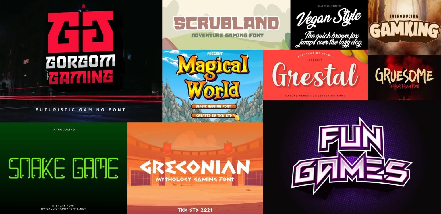10+ Best Gaming Fonts for 2021: Free and Premium Fonts