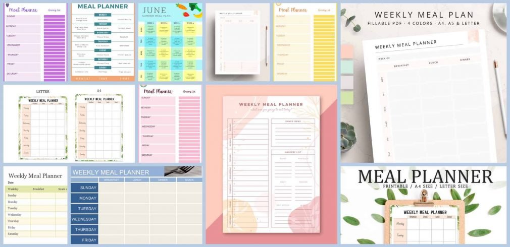 10+ Best Meal Planning Templates for 2021: Free and Premium Templates