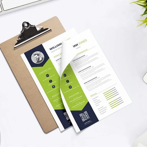 Green Creative Designer Resume Template – MasterBundles