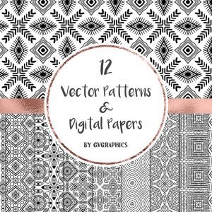 Modern Manly Masculine Pattern Set | Master Bundles