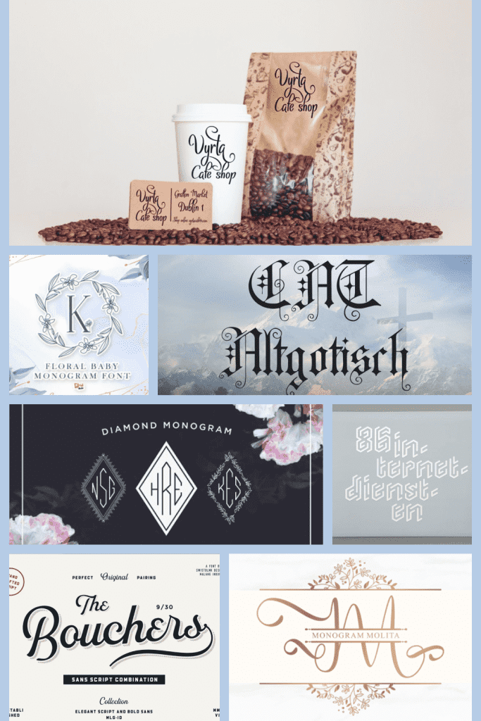 10+ Best Monogram Fonts for 2021: Free and Premium Fonts