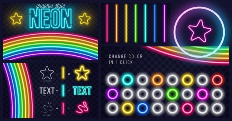 Realistic Neon AI Style - MasterBundles
