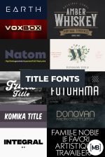 15+ Best Title Fonts for 2021: Free and Premium Fonts - MasterBundles