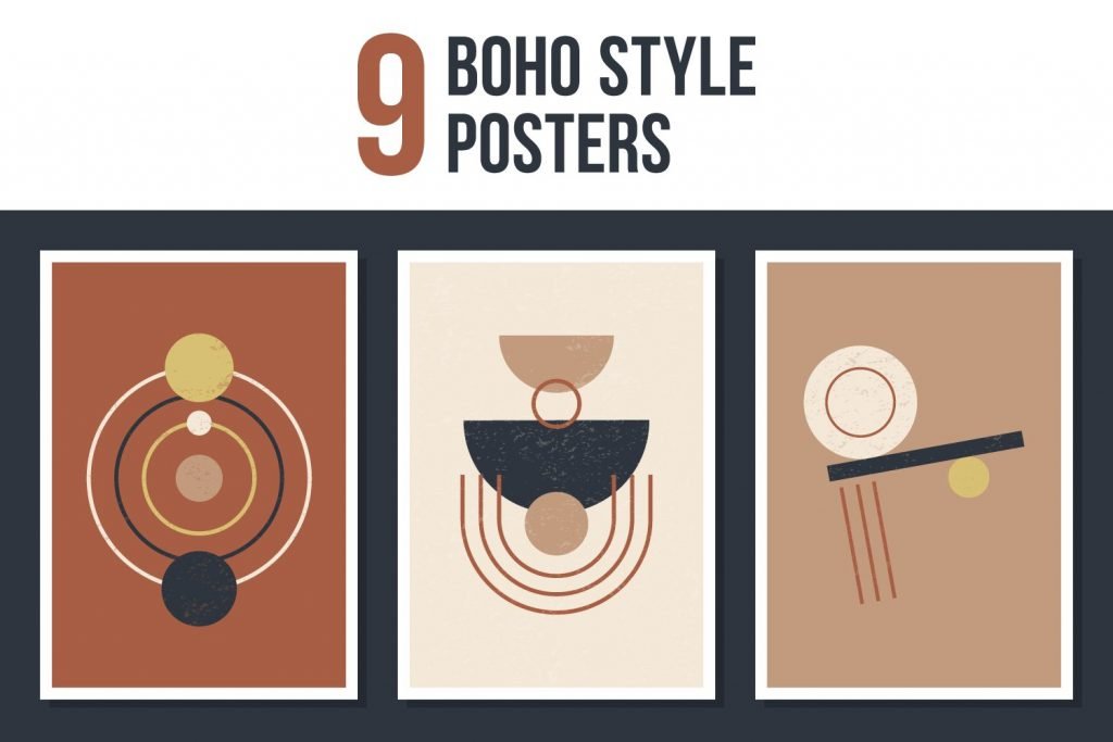 Contemporary Boho Posters Set - MasterBundles