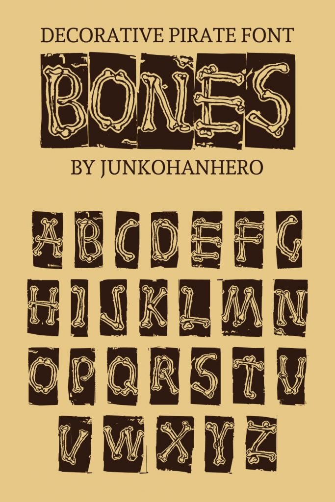 Bones Free Pirate Font – MasterBundles