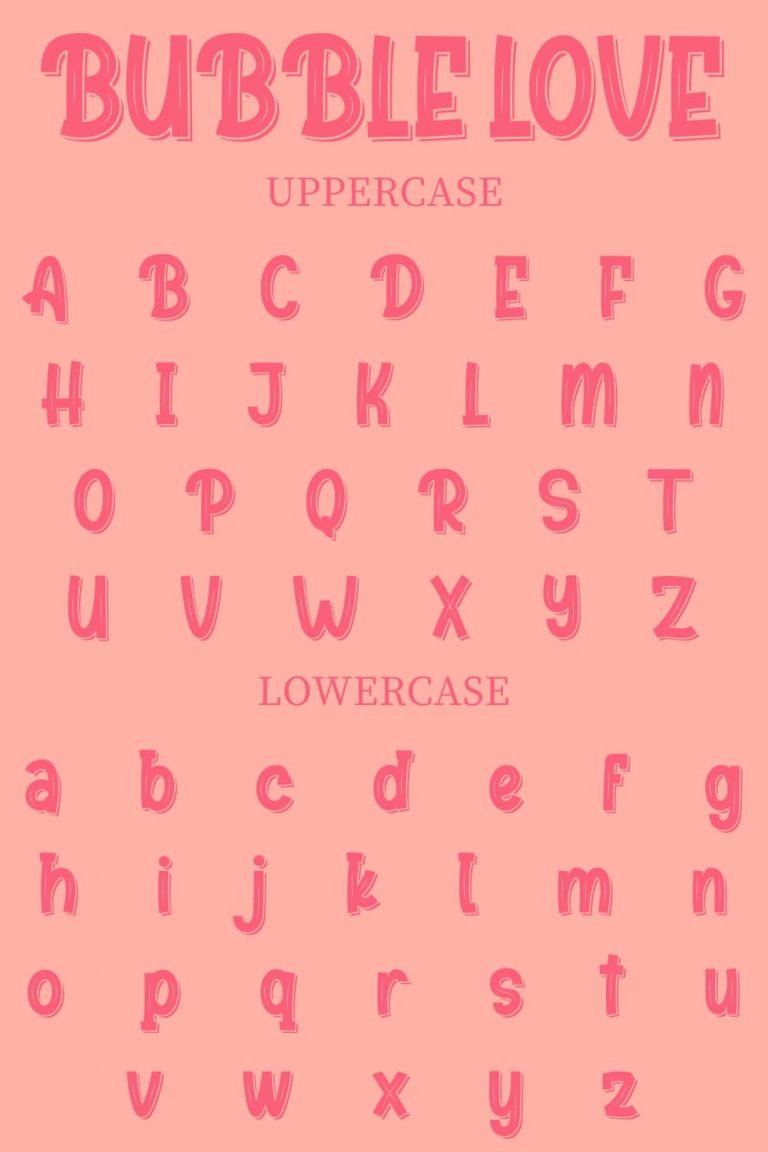 Bubble Love - Free Bubble Letters Font – MasterBundles