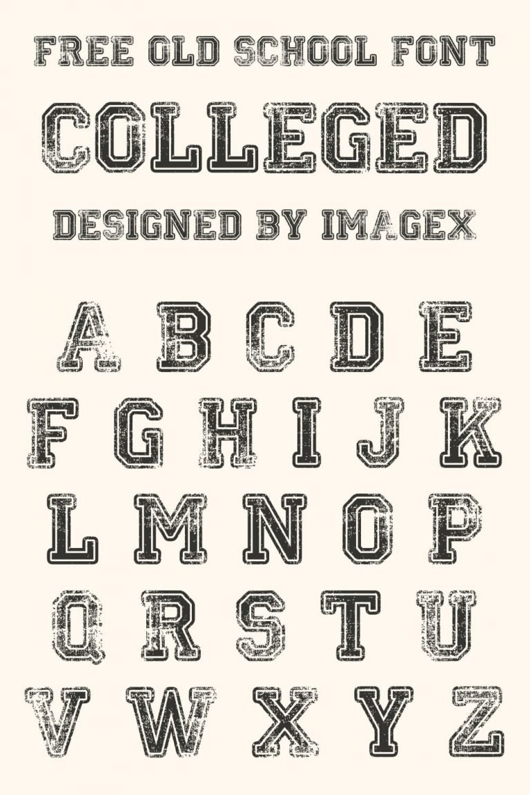 Colleged - Free College Font – MasterBundles