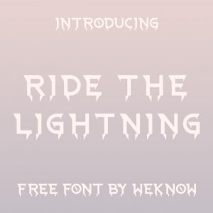 Free Lightning Font – MasterBundles