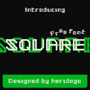 Free Square Font – MasterBundles