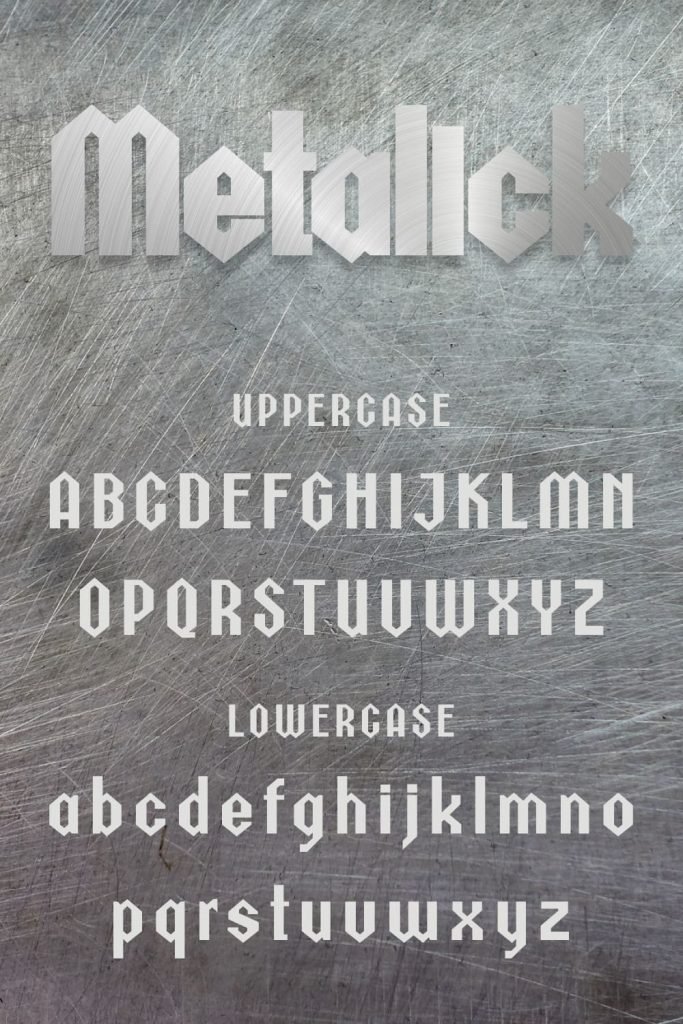 Metalick Free Metal Font – MasterBundles