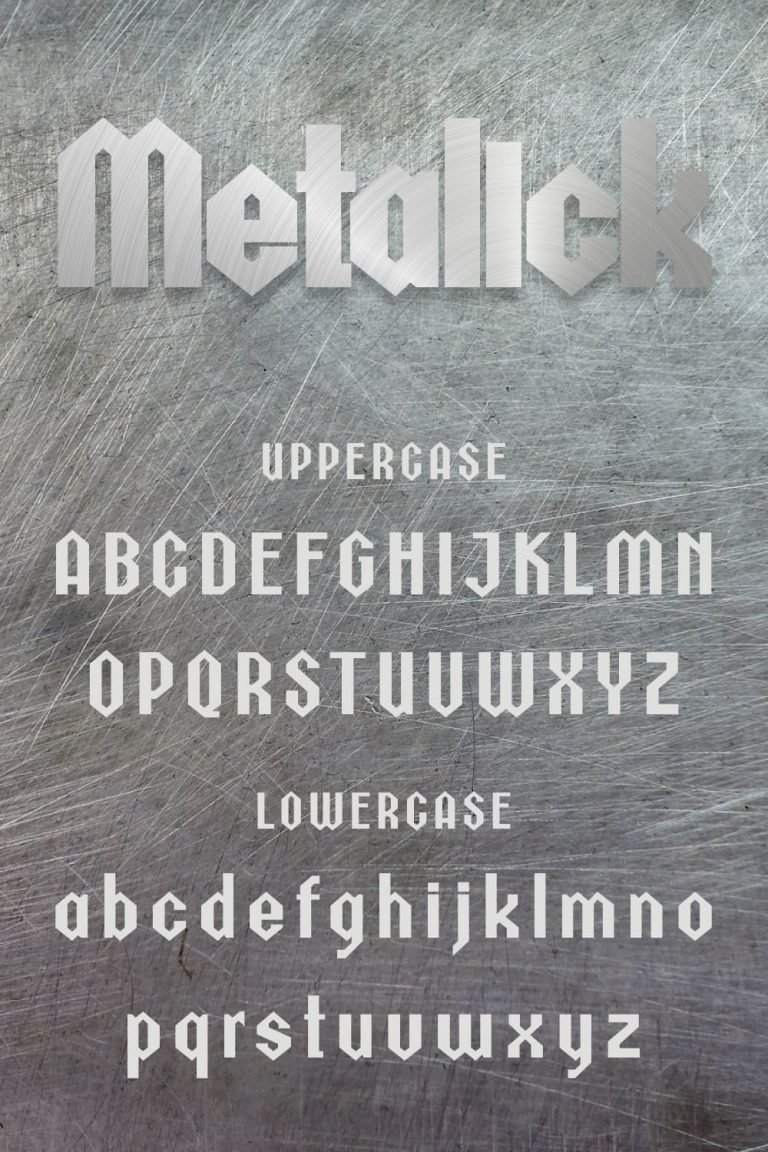 Metalick Free Metal Font – MasterBundles