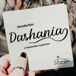 Dashania Handwritten Script Font