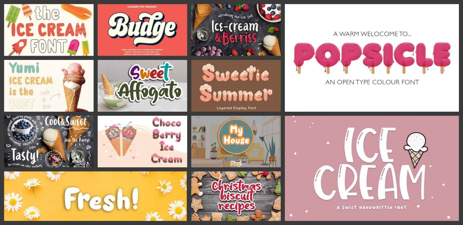 10+ Best Ice Cream Fonts for 2021: Free and Premium