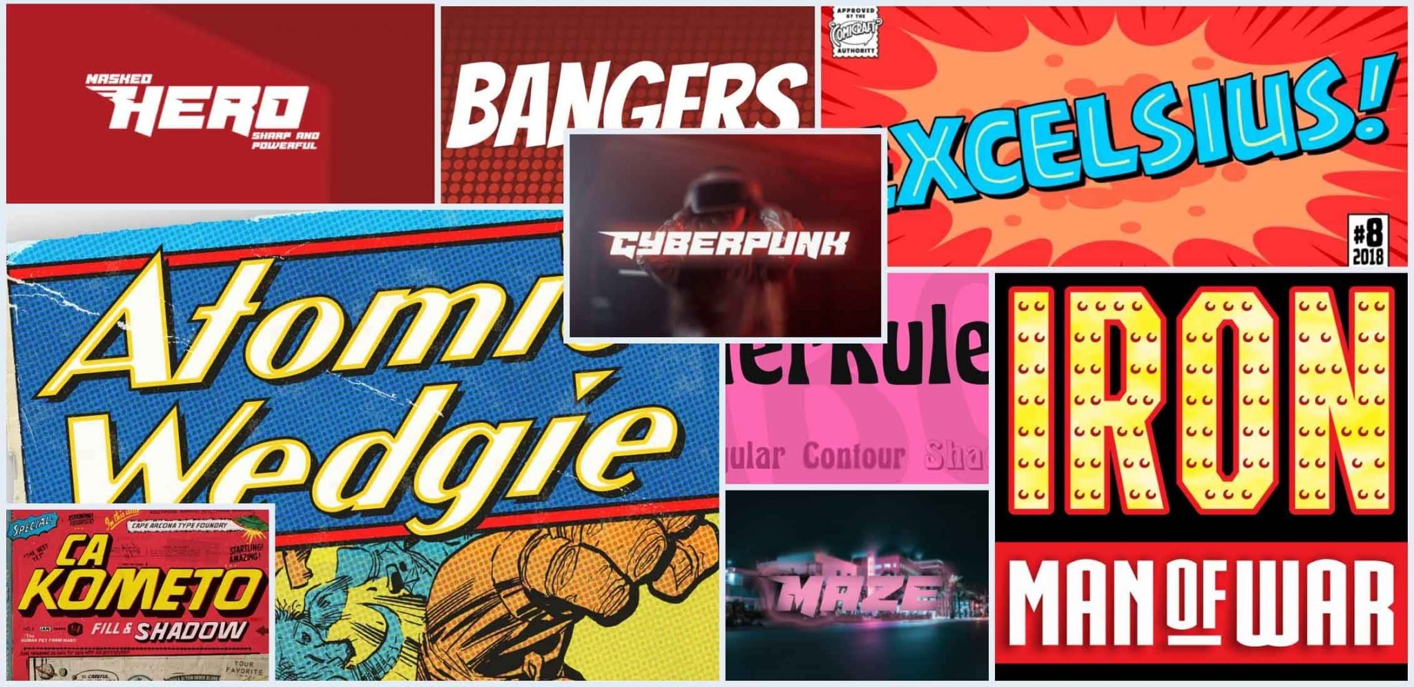 10+ Best Superhero Fonts in 2021: Free and Premium Options