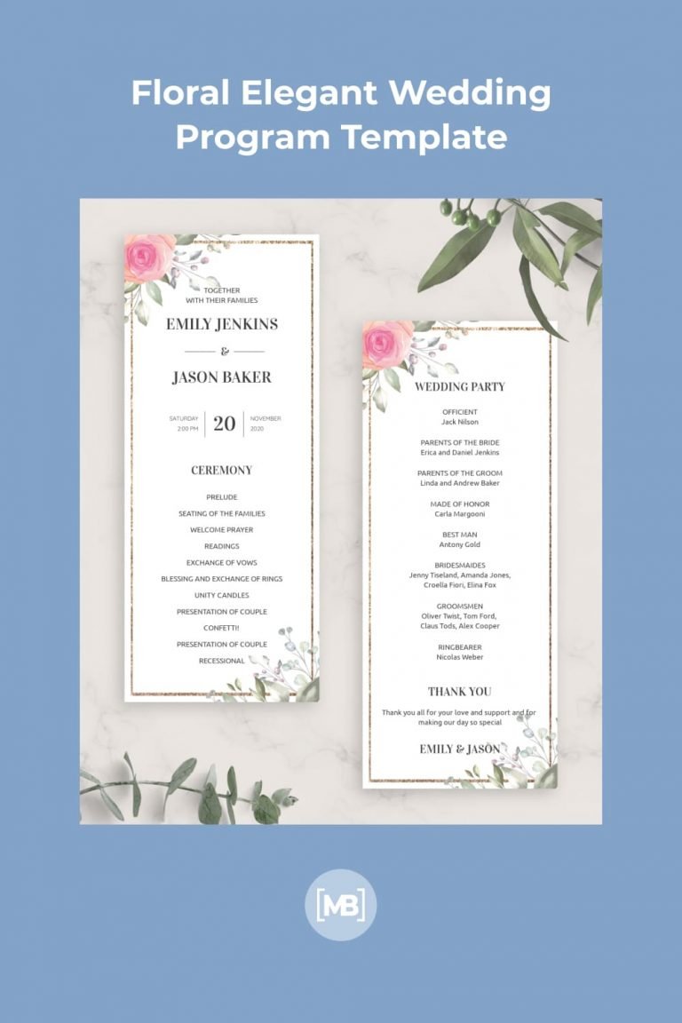 15+ Best Wedding Program Templates. Best Free and Premium Templates